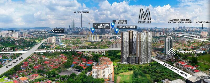 M Centura Sentul, KL City, No 25 Jalan Sentul Pasar, Batu, Sentul ...