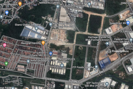 Industrial Land Sale at Juru, JURU SIMPANG AMPAT PENANG, Juru, Bukit ...