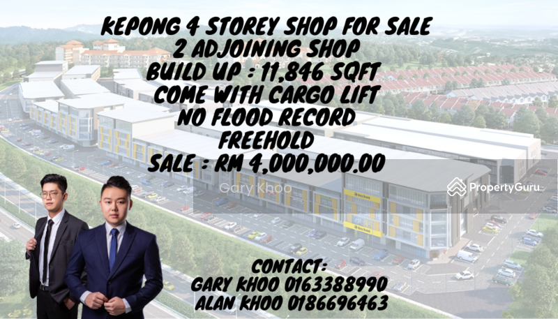 Taman Perindustrian Kip Shop For Sale Sri Damansara Kepong Sungai Buloh ...