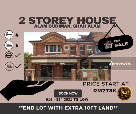 2 storey house alam budiman, Shah Alam, Selangor, 5 Bedrooms, 3020 sqft ...