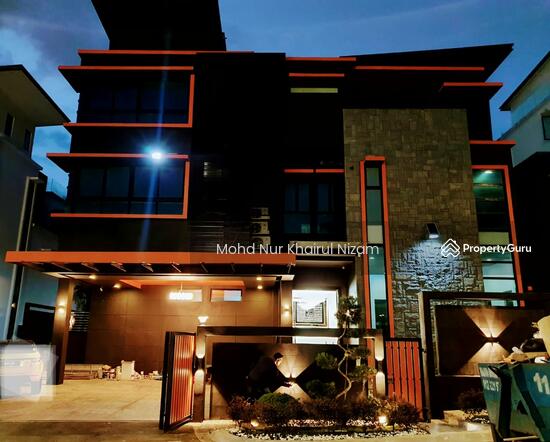 3 storey bungalow with private lift and infinity swimming pool, Ampang ...