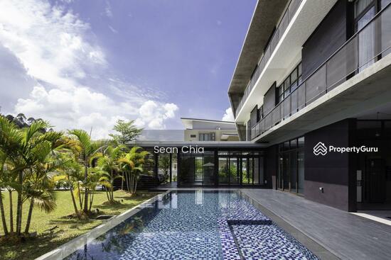 Modern Glass Bungalow with Pool 14560sf Land Near Bukit Jelutong untuk ...