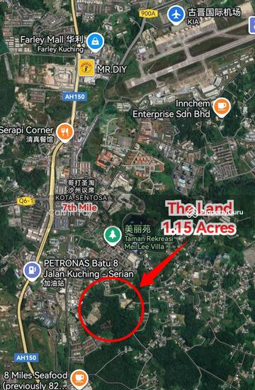 1.15 Acres Land at Jalan Stakan, 7th Mile Kota Sentosa, Kuching, Stakan ...