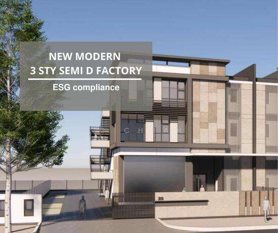 Semi-D Factory for Sale in Eco Business Park V (Puncak Alam) - KC Cheah