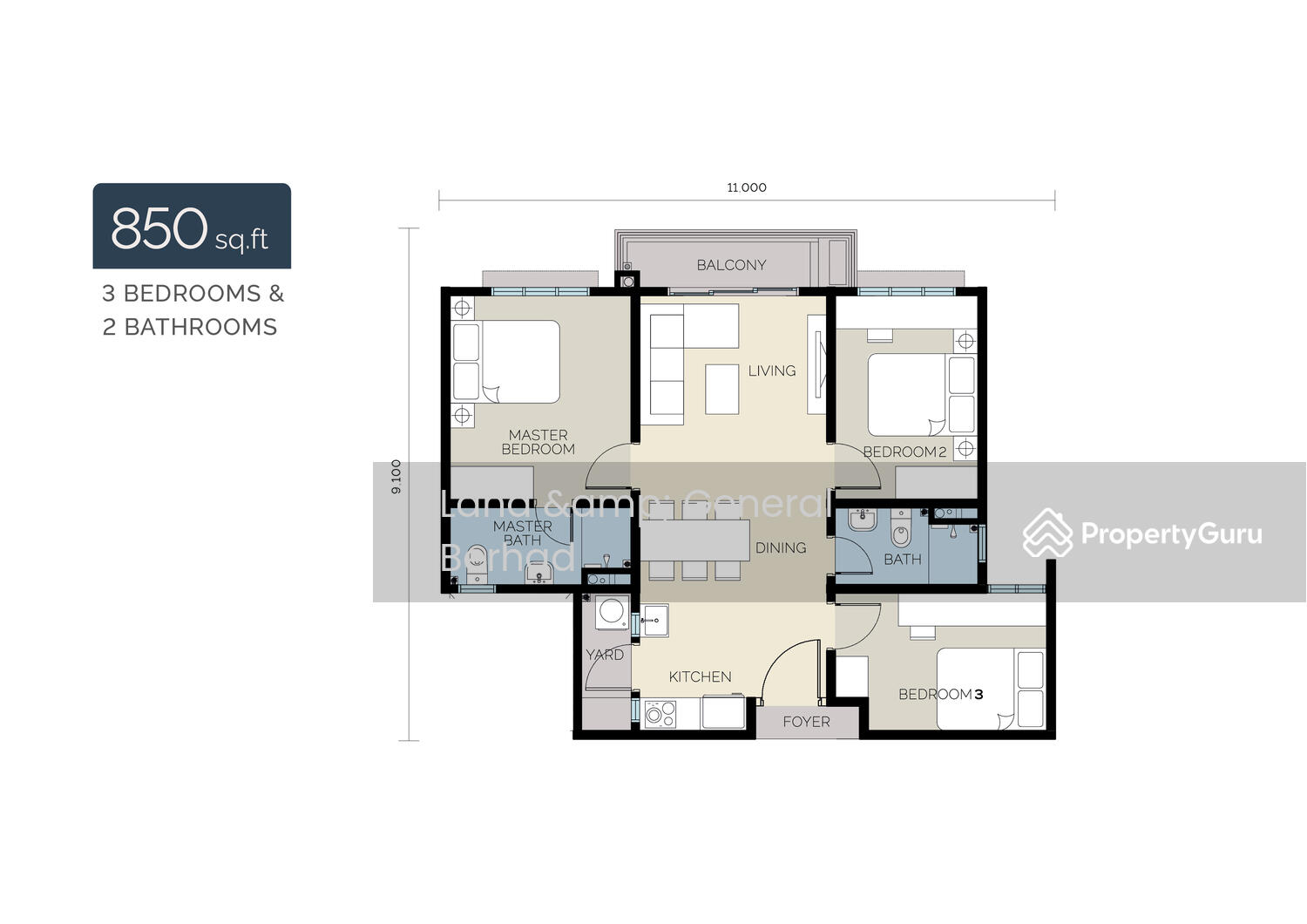 The WYN Residences, BANDAR PUCHONG JAYA, Puchong, Selangor, 1 Bedroom ...