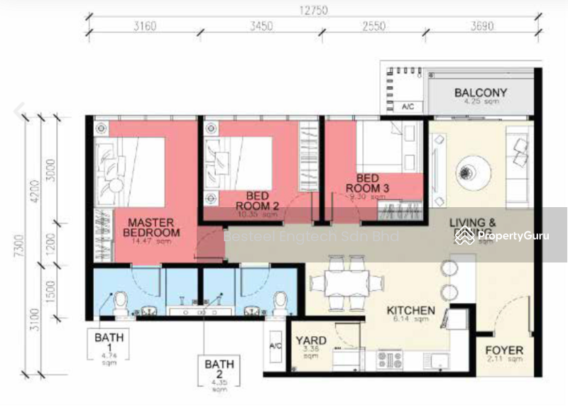 LSH33, Sentul Pasar, Sentul, Kuala Lumpur, 1 Bilik Tidur, 130 kps, N ...